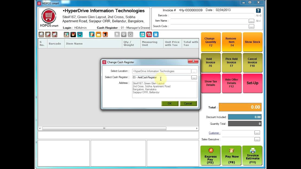 Cash Register Management in HDPOS smart - YouTube