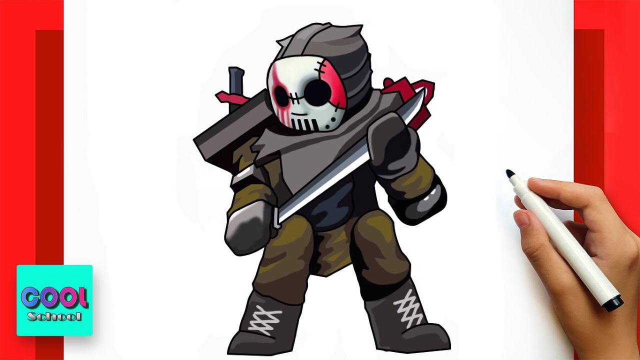 How to Draw SLASHER | Forsaken | step by step - YouTube