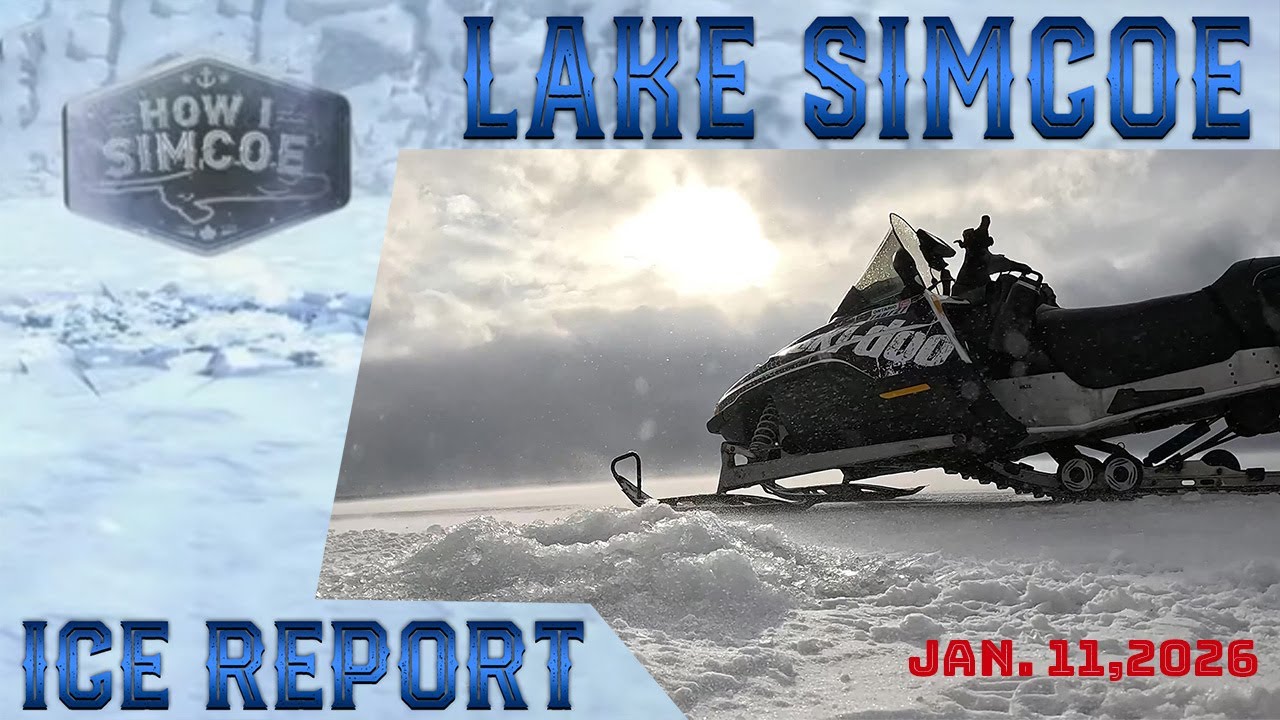 Lake Simcoe Ice Report Jan. 11 Port Bolster - YouTube