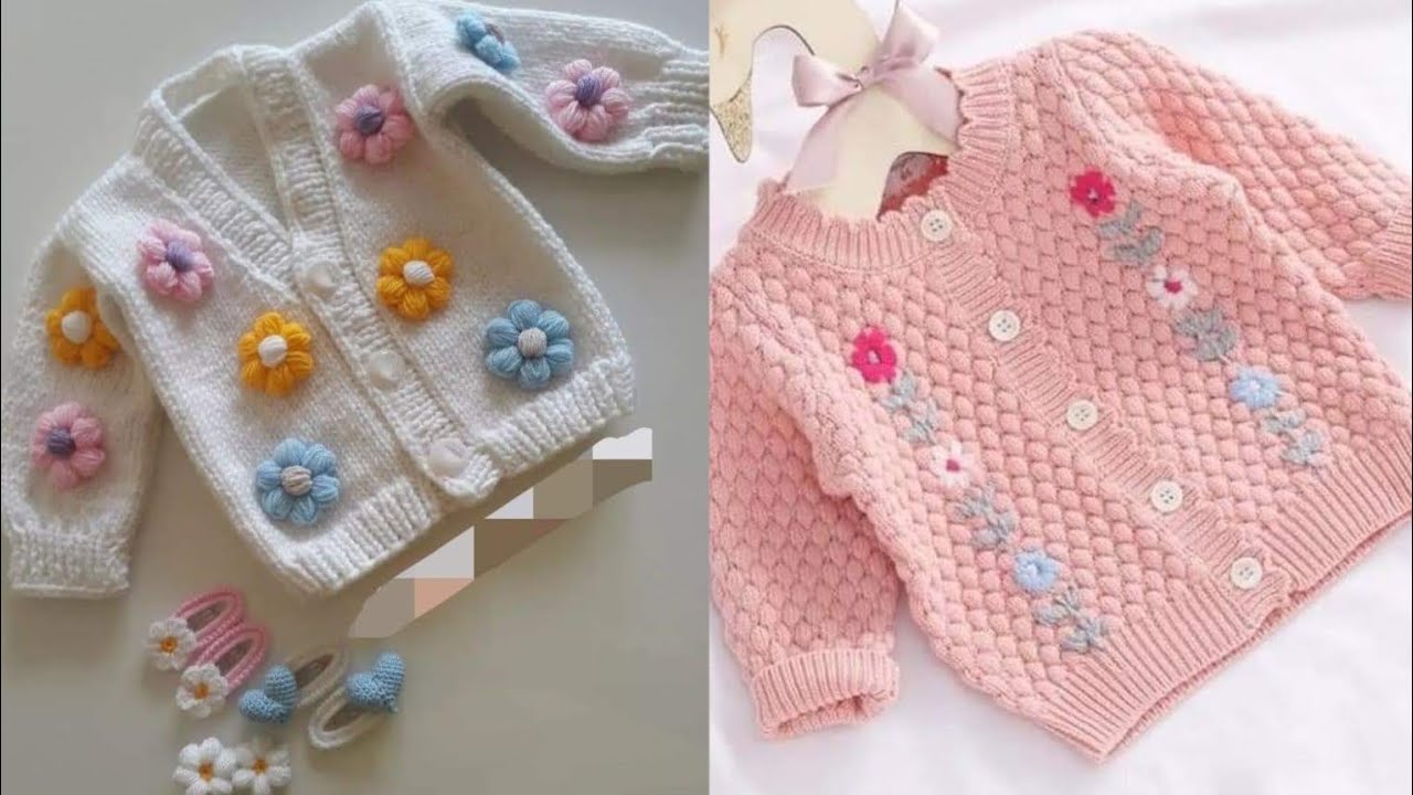 Crochet Sweater 2023 | Mini pop cardigan | top Down baby & child size ...