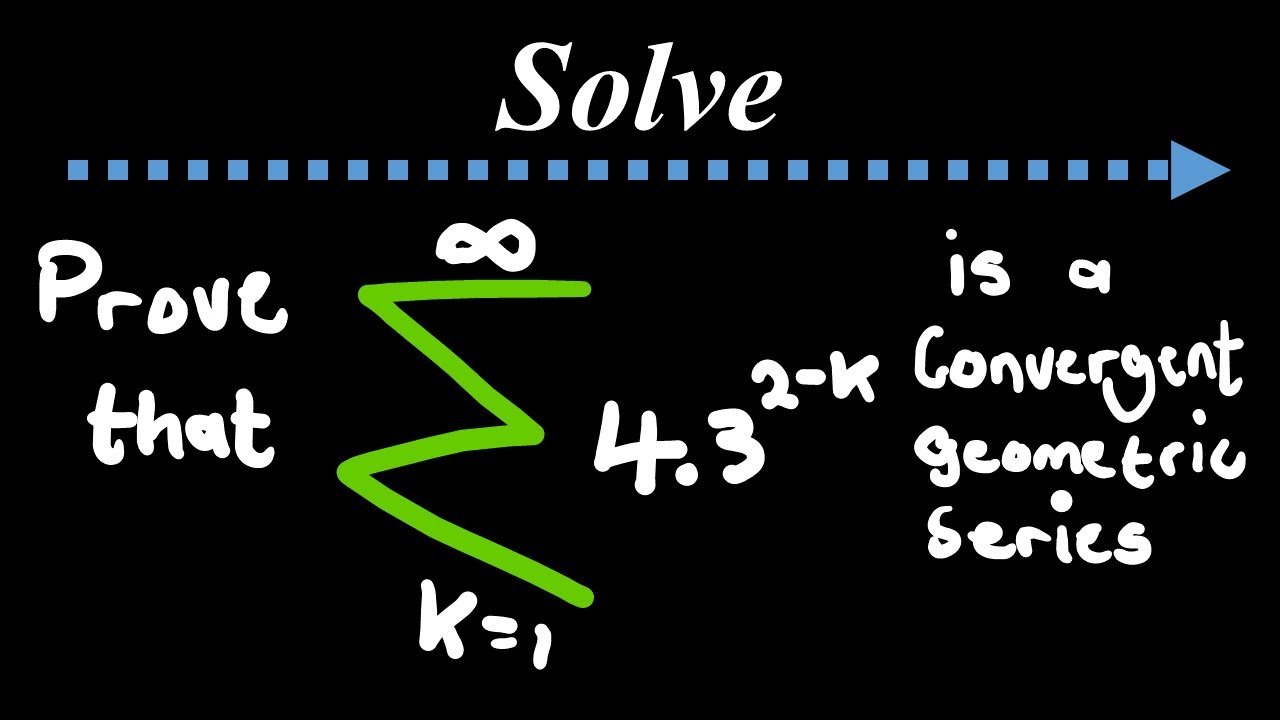 Convergent Geometric Series Sigma Notation Problem - YouTube