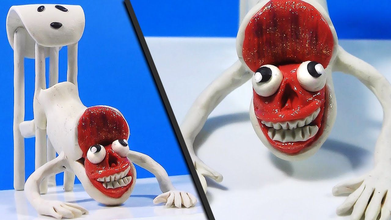 Making EXTRA SLIDE BRIDGE WORM with Clay / Trevor Henderson Creature ...