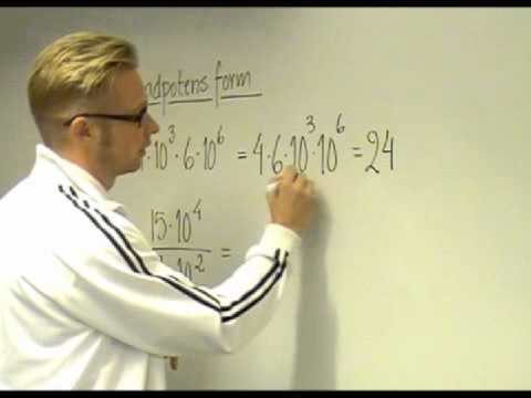 Grundpotensform, multiplikation och division - YouTube