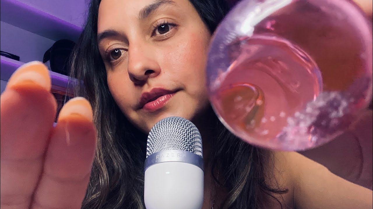 ASMR HAGO MIMOS EN TU LINDA CARITA♥️🧡+BES1T0S !! [visual, mouthsounds ...