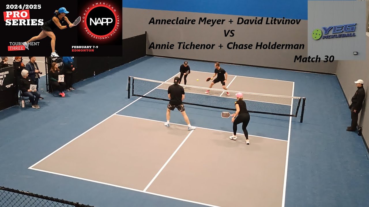 North America Pickleball Pro | Anneclaire Meyer + David Litvinov VS ...