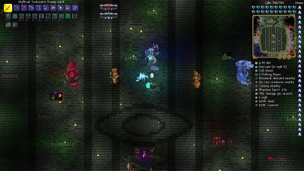 Terraria Calamity Mod: Beating Polterghast as a Mage - YouTube