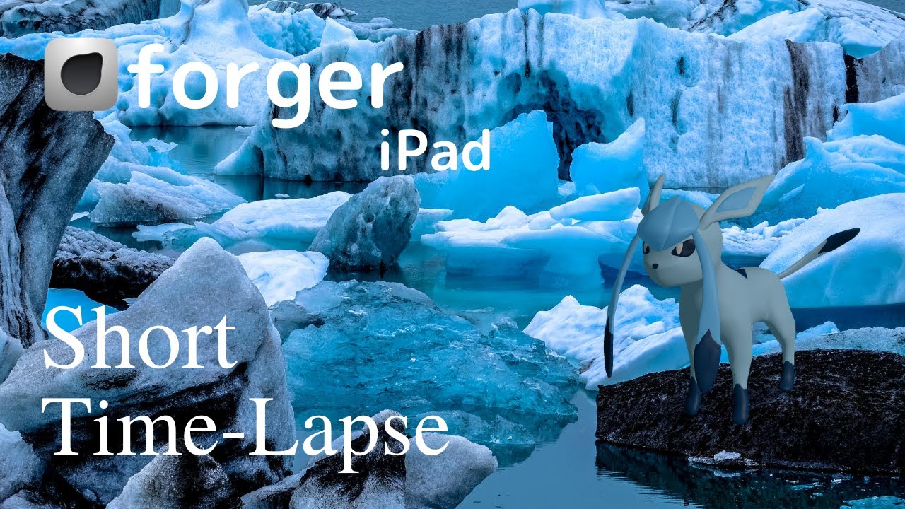 【製作過程】iPadの3DCG作成アプリでグレイシアを作ってみた(forger app) - YouTube