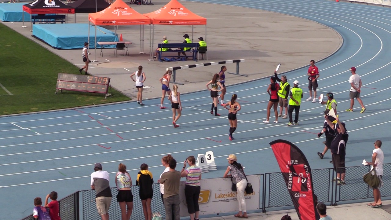 2017 STATE TRACK & FIELD CHAMPIONSHIPS: GIRLS U13 200M FINAL // LAVicTV ...