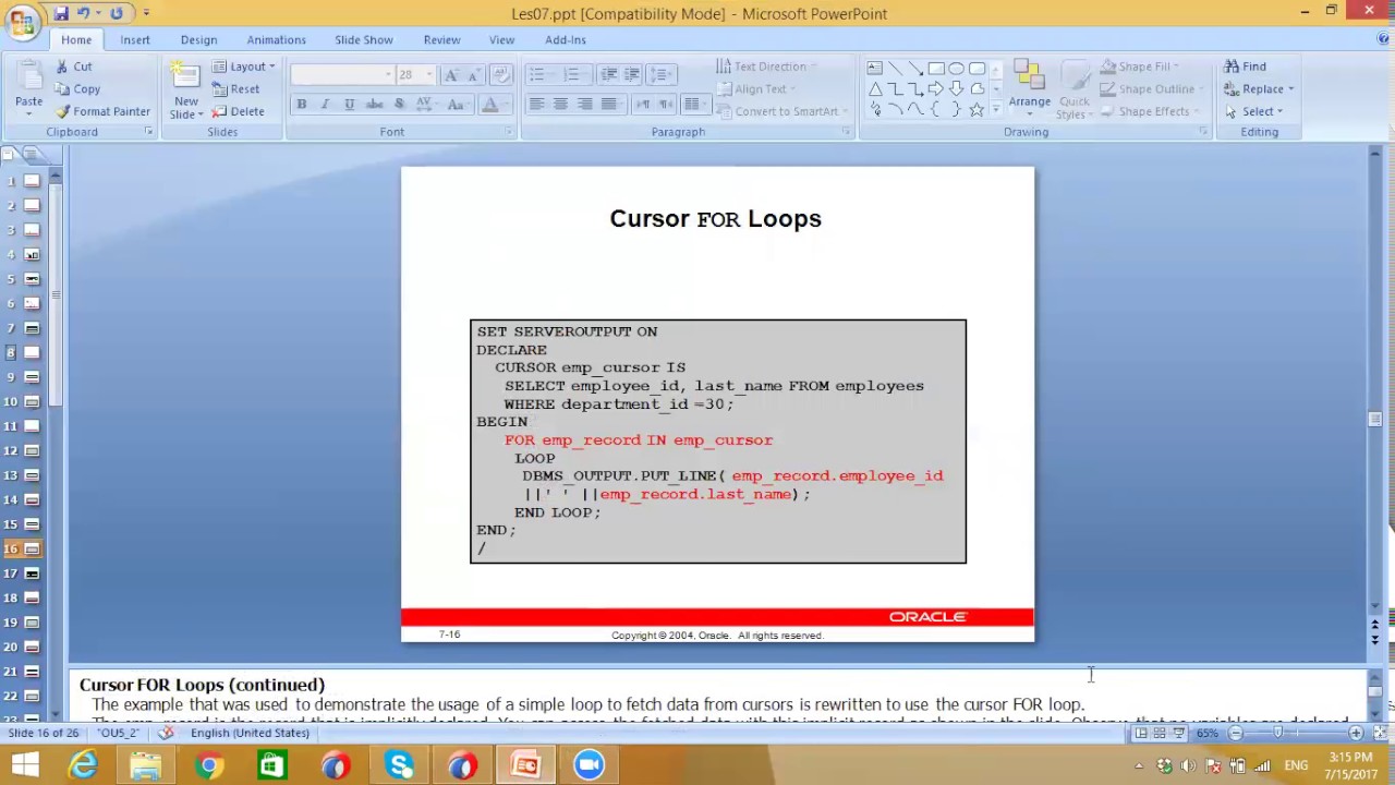 12 2 Using Explicit Cursors Youtube