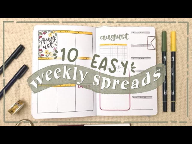 Weekly Bullet Journal Bullet Journal Weekly Layout: 10 One Page Ideas!
