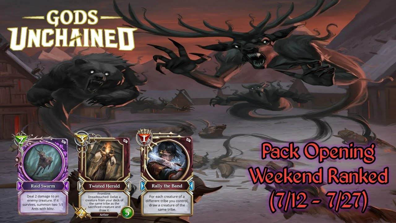 Gods Unchained | WR Packs Opening (Dread | Days 12 - 14) - YouTube