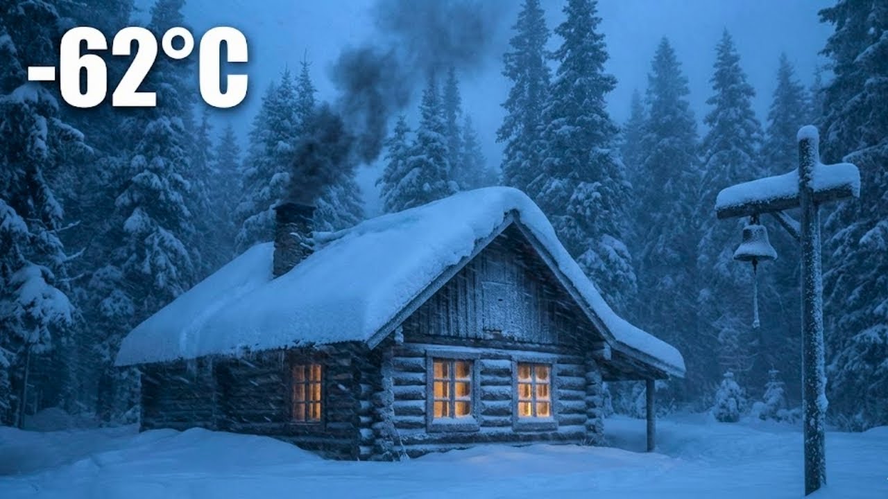 I Survived a -62°C Blizzard Inside a Hot Tent | Extreme Off Grid Winter ...