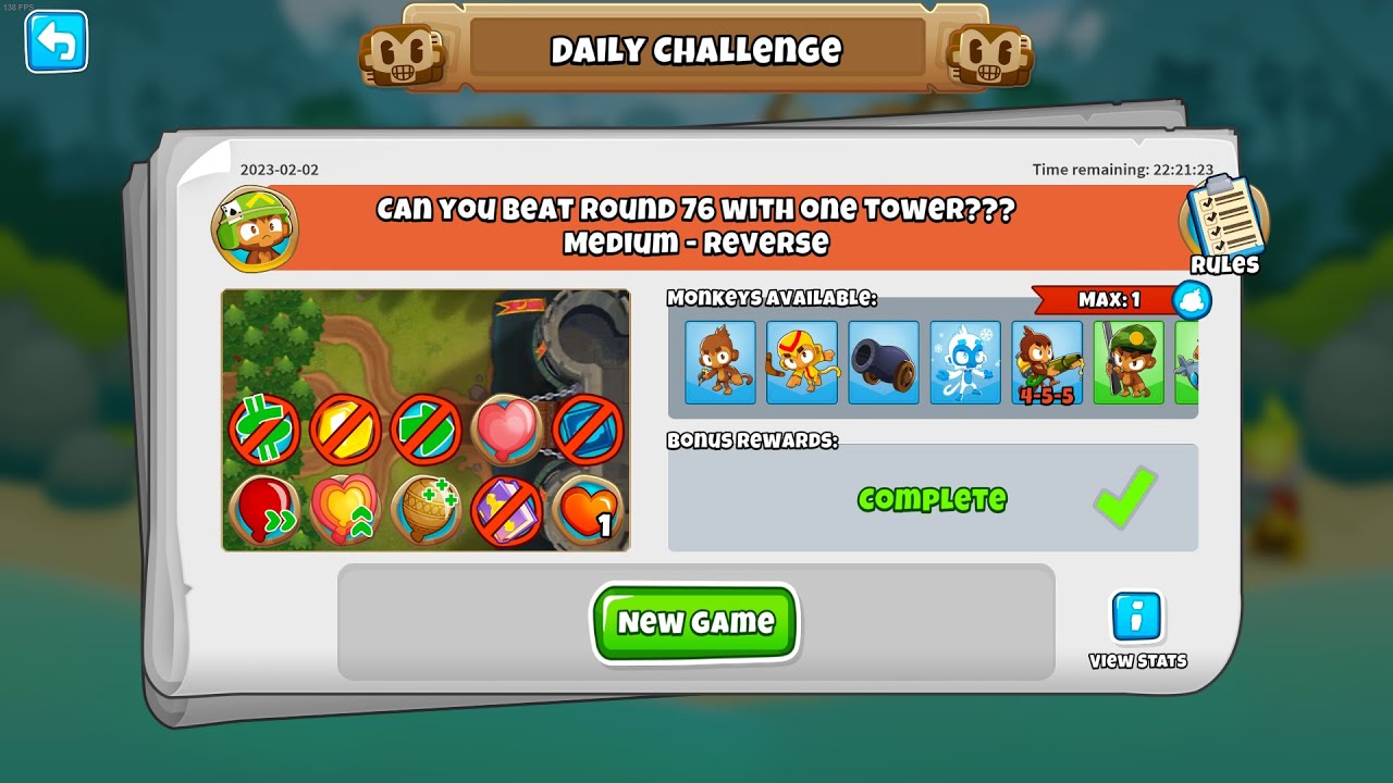 BTD6 A.C.S.R: "Can you beat round 76 with one tower???" 7 ,2/2/2023 ...