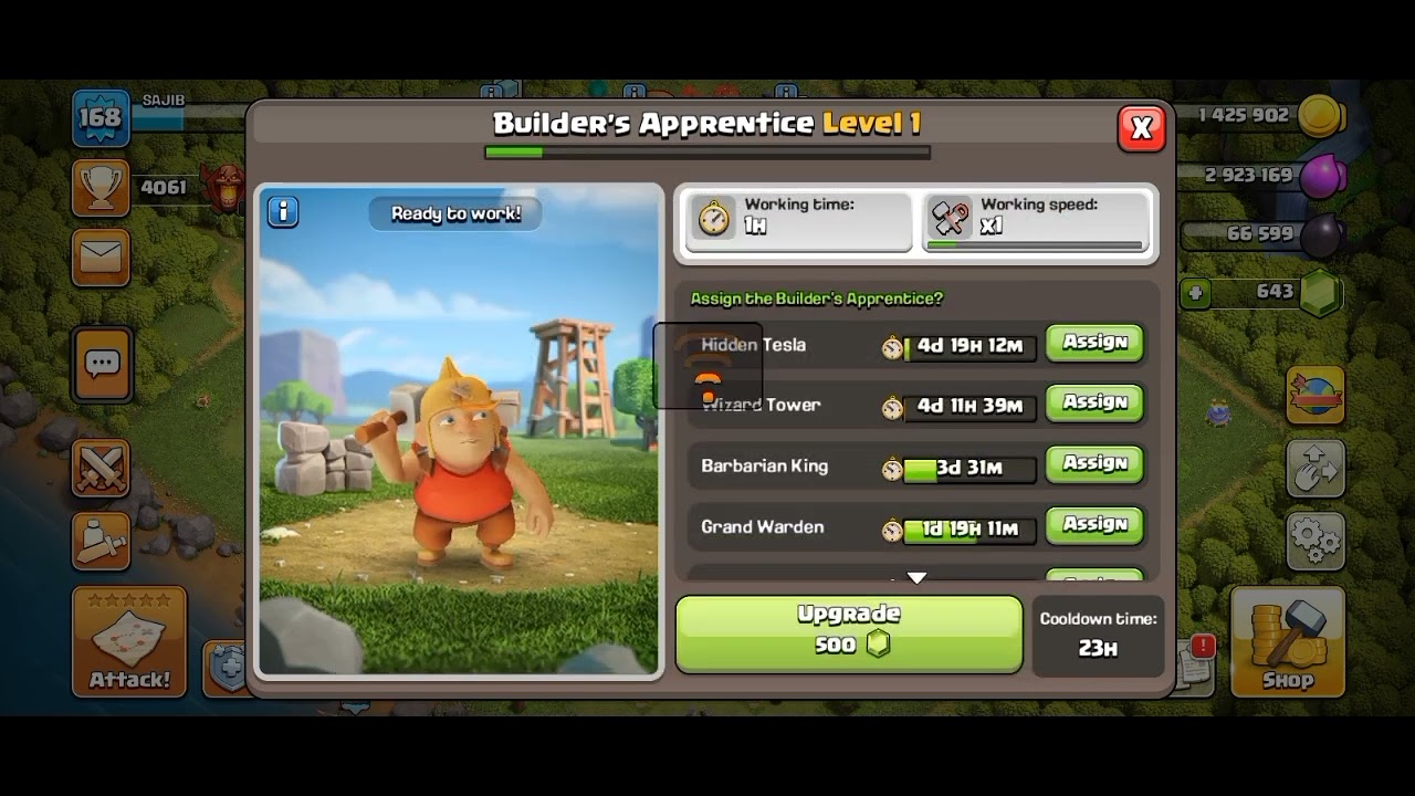 Clash Of Clan New Update And New Builder's Apprentice Coming - YouTube