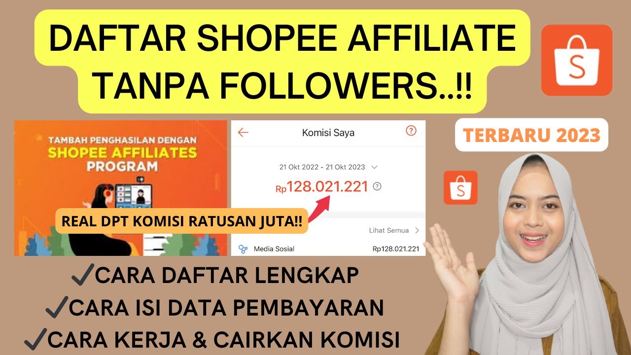CARA DAFTAR SHOPEE AFFILIATE PROGRAM TERLENGKAP LANGSUNG DITERIMA TANPA ...