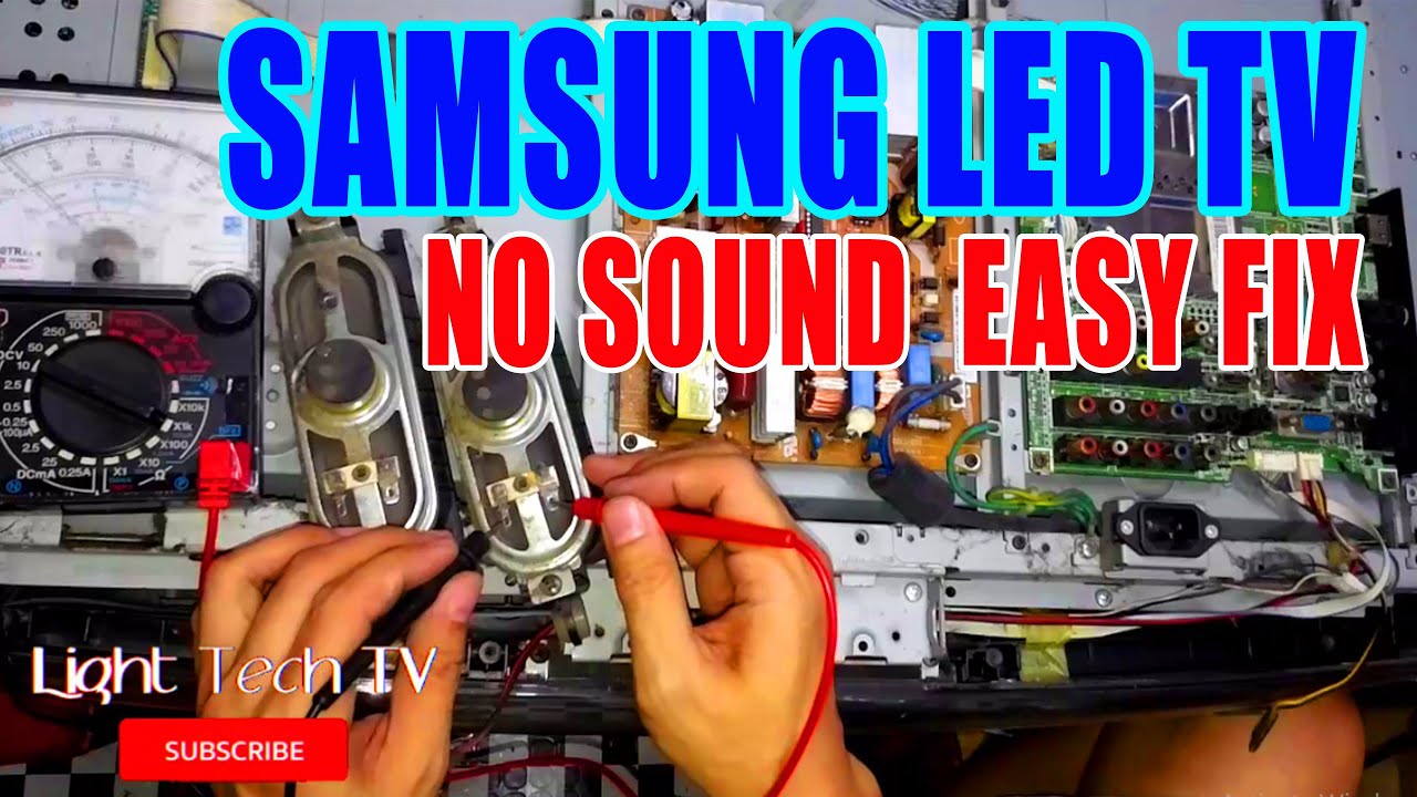 SAMSUNG LED TV NO SOUND FIX - YouTube