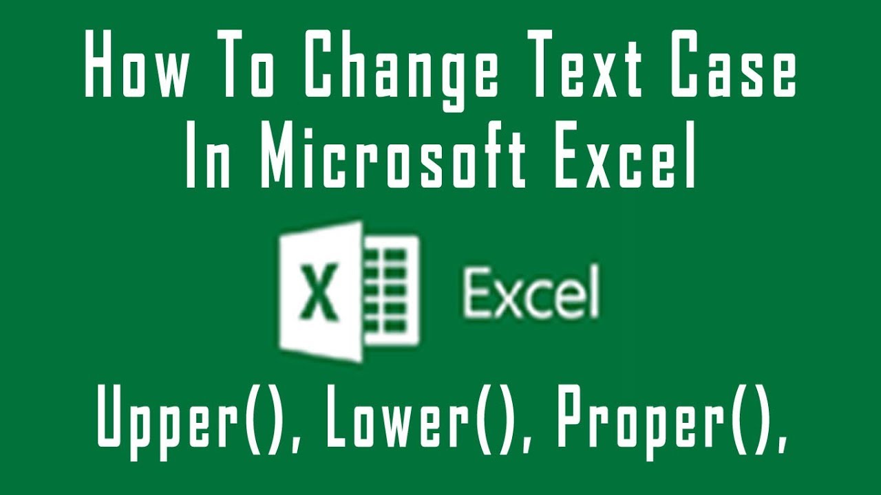 How To Change Text Case In Microsoft Excel Urdu YouTube How To Change Text Case In Microsoft Excel Urdu YouTube