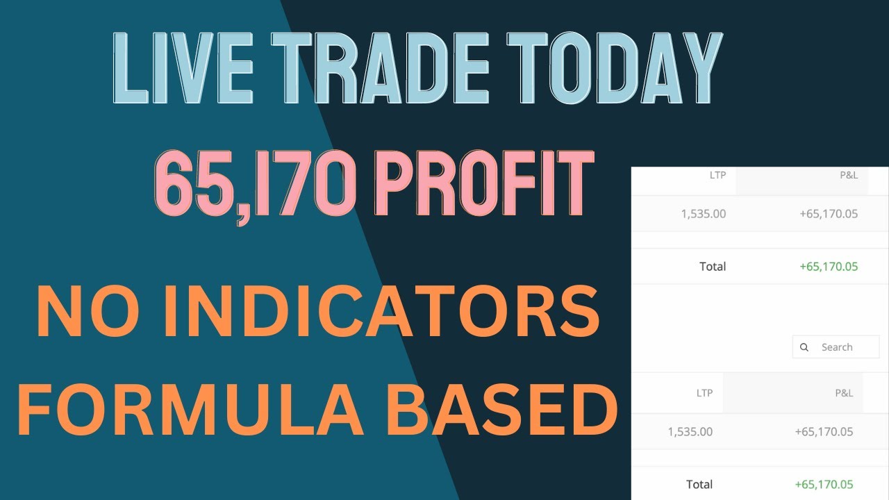 Intraday Live Trading 65,170Rs Profit | Live Intraday Trading Today ...