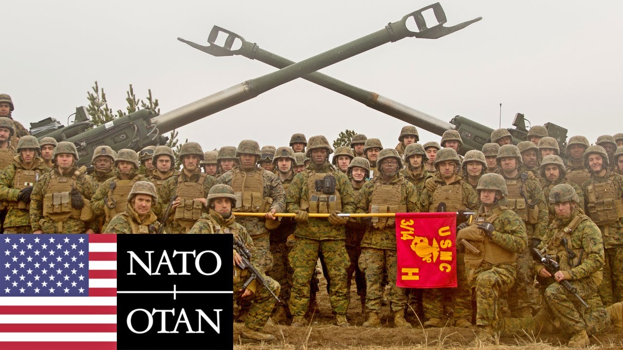 US Armed Forces, NATO. Allied Joint Artillery Exercises in Europe ...