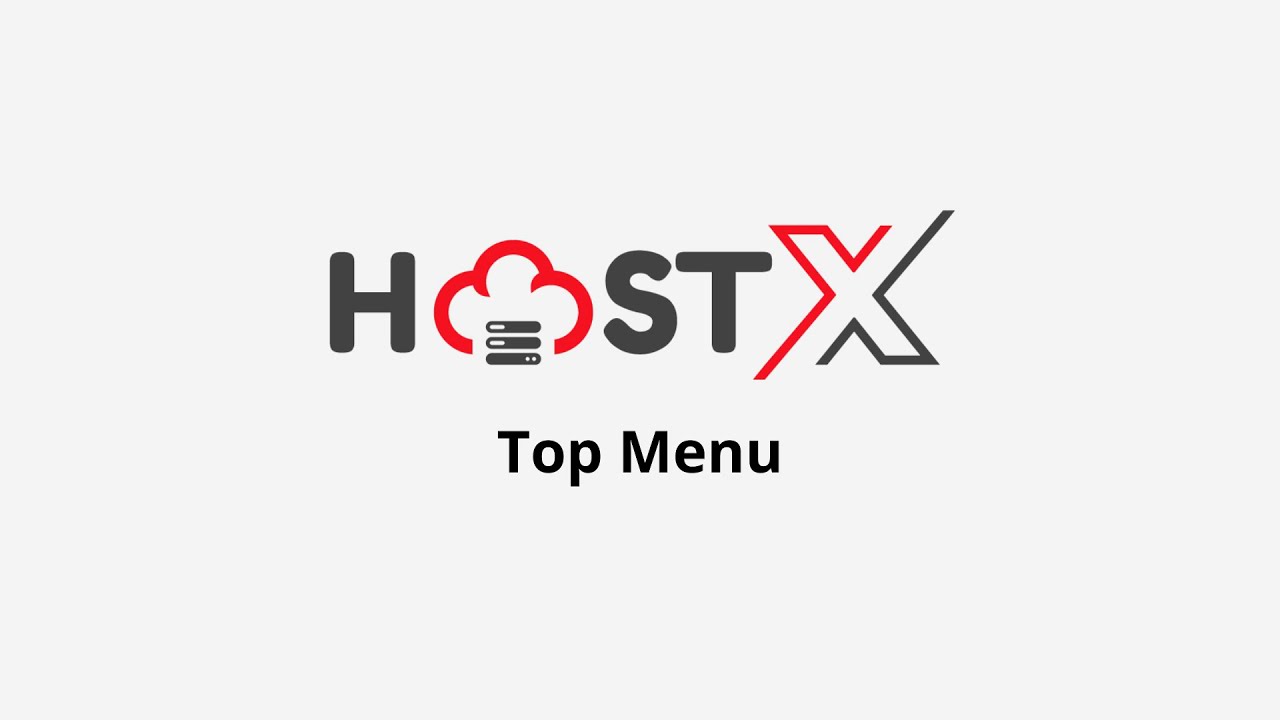How to Add and Edit options in the Top menu of HostX? - YouTube