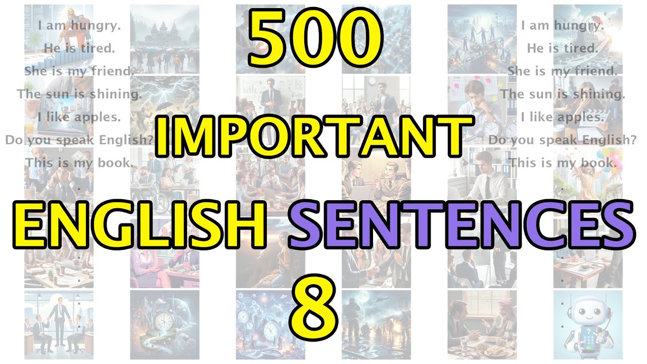 500 IMPORTANT ENGLISH SENTENCES 8 ( English geek ) - YouTube