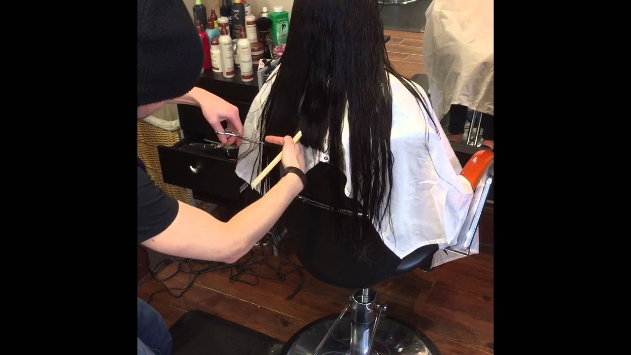 Becca's Hair Chop! | GENESIS Salon and Spa - YouTube