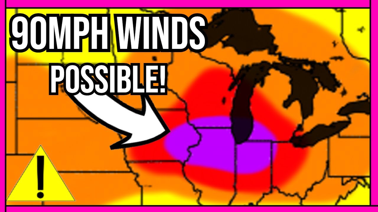 URGENT - Damaging Storms With 90mph Winds Will Be Possible Today ...