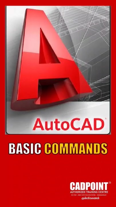 AutoCAD Basic Commands part 01(tamil) - YouTube