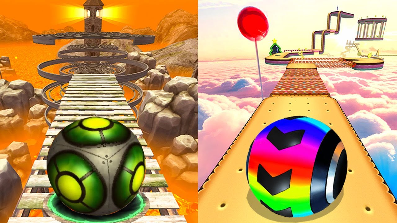 📛Going Balls VS Rolling Balance Ball,Temple Rolling Balls,Super Rolling ...