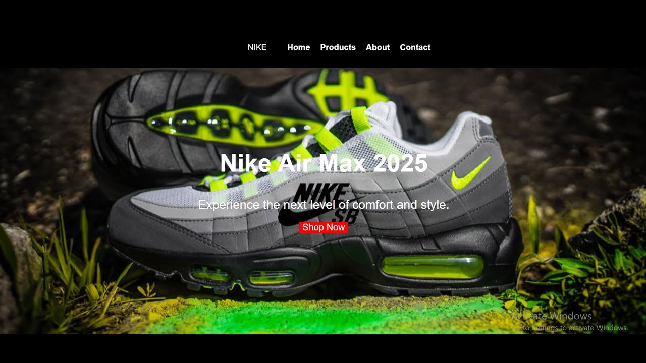 5.JavaScript Project: Nike Shoes Website Landing Page - YouTube