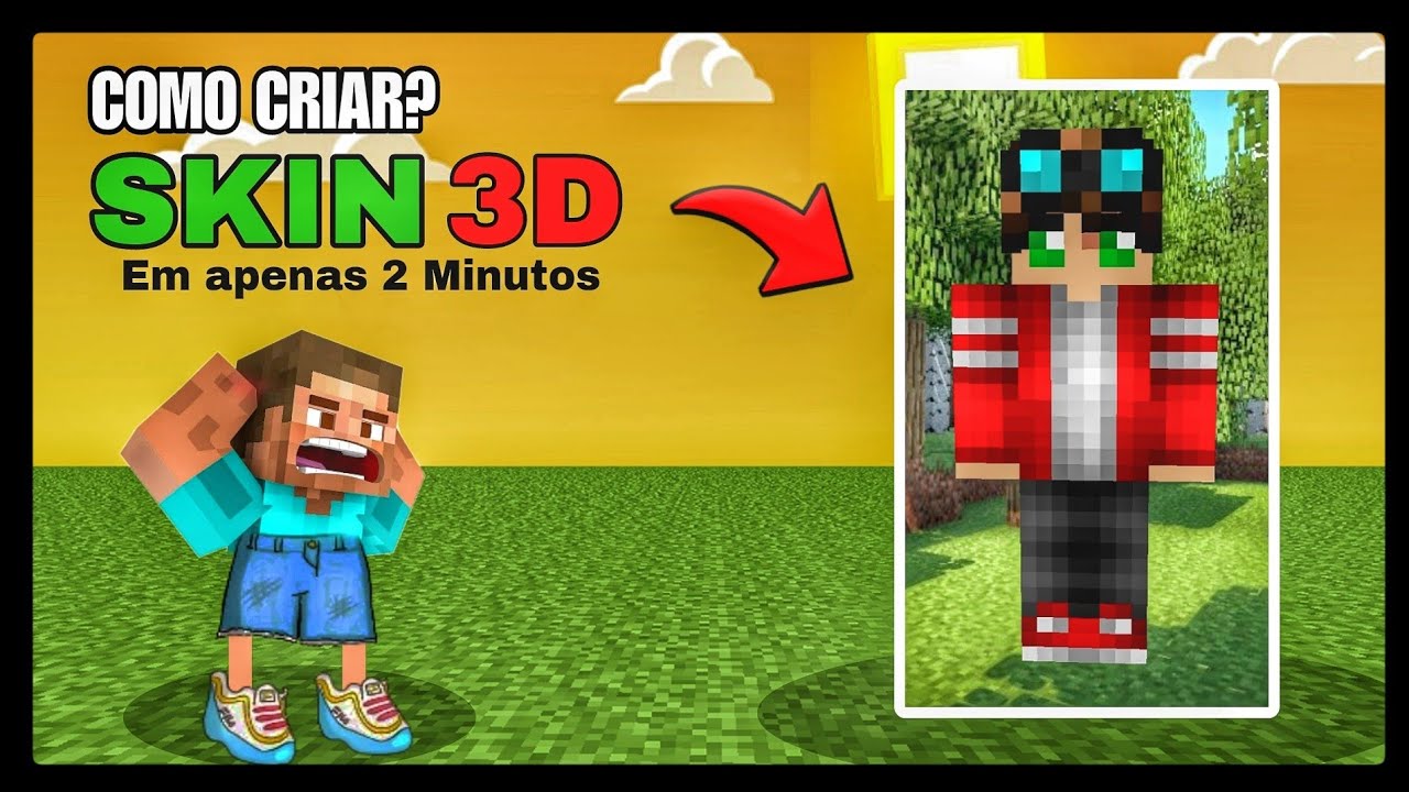 Como Criar uma SKIN GRÁTIS no MINECRAFT - (Tutorial COMPLETO) - YouTube