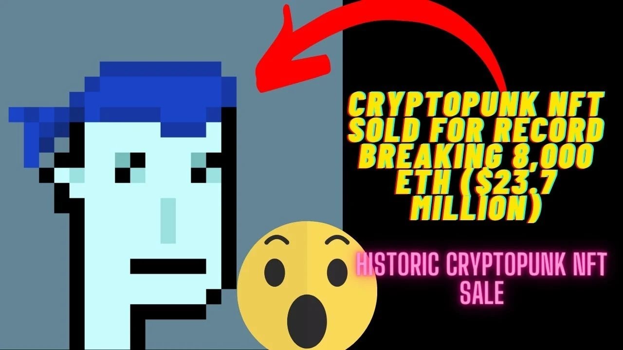 CRYPTOPUNK NFT #5822 SOLD FOR RECORD $23.7 MILLION | KNOW MORE - YouTube