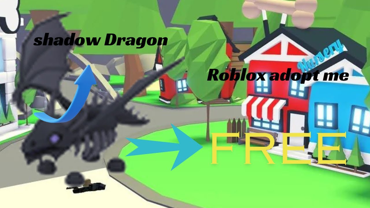 FREE, shadow dragon!!!!!,in Roblox adopt me!!! - YouTube