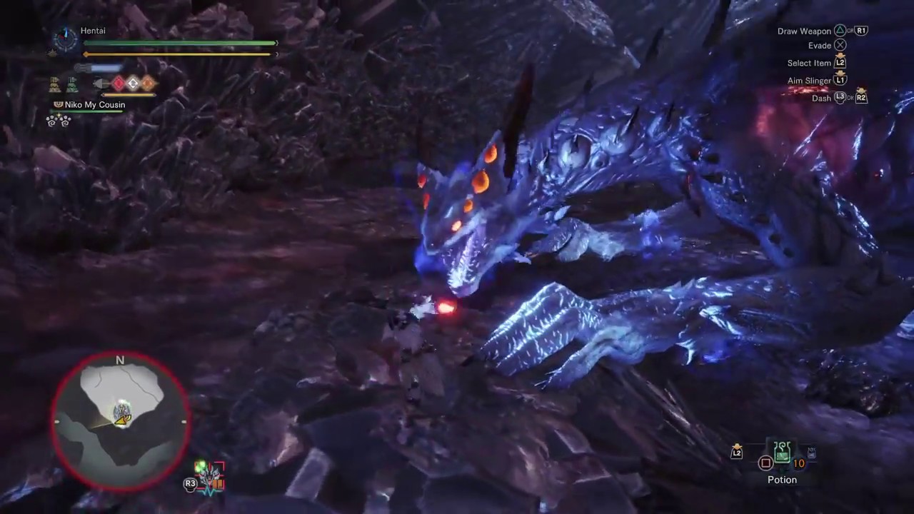 Monster Hunter: World Xeno'jiiva Insect Glaive Solo - YouTube