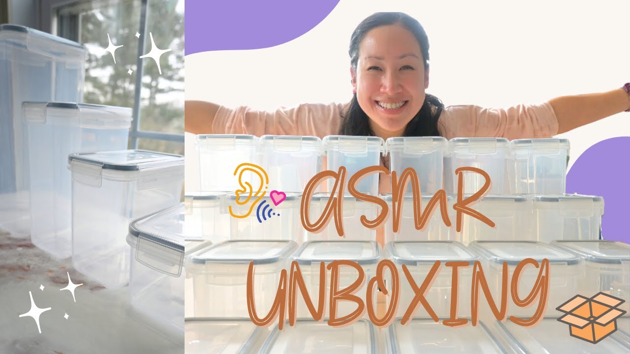 Food Storage Container Set ASMR Unboxing - YouTube