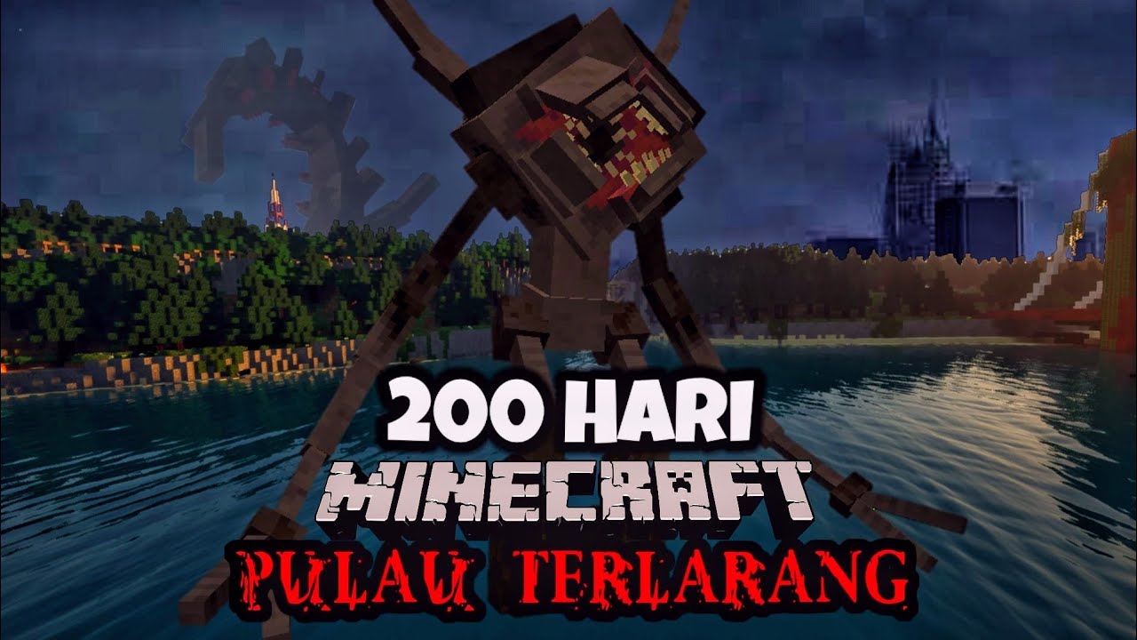 200 Hari Di Minecraft Pulau Terlarang - YouTube