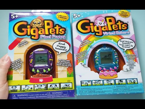 GigaPets Unboxing - Pixel Puppy and Virtual Unicorn - YouTube