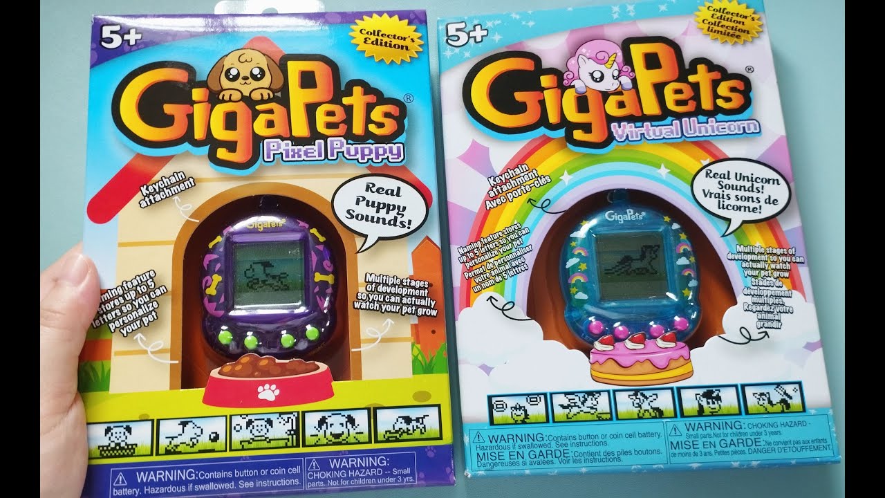 GigaPets Unboxing - Pixel Puppy and Virtual Unicorn - YouTube