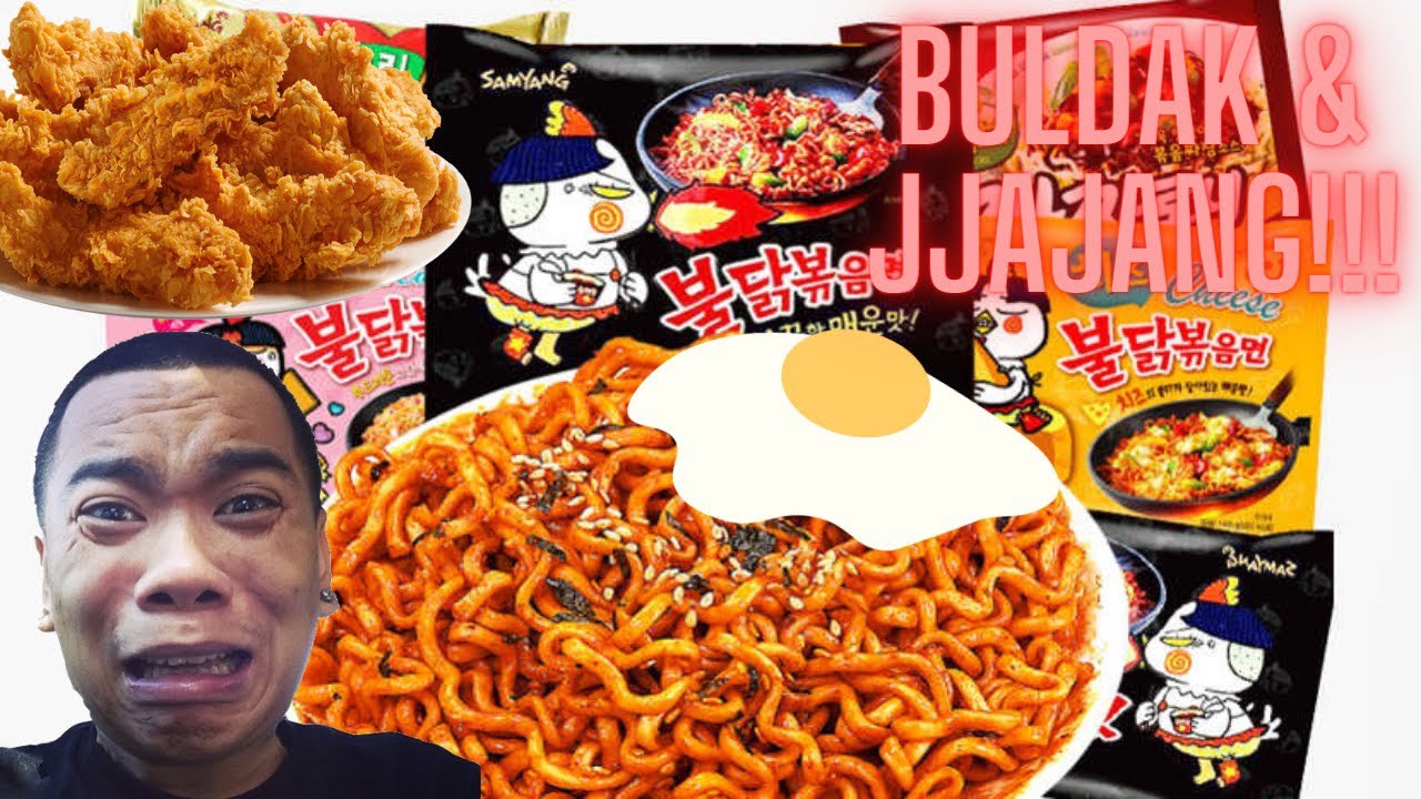 Buldak Spicy Fire Noodles 🍜 MUKBANGㅣSamyang Ramen Eating show - YouTube