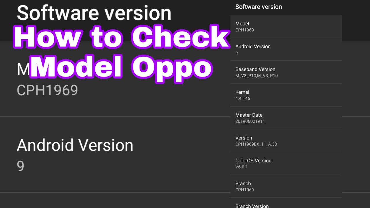 How to Check Model Number Oppo របៀបឆែកមើលទូរស័ព្ទOppoជាប់កូដដៃ - YouTube