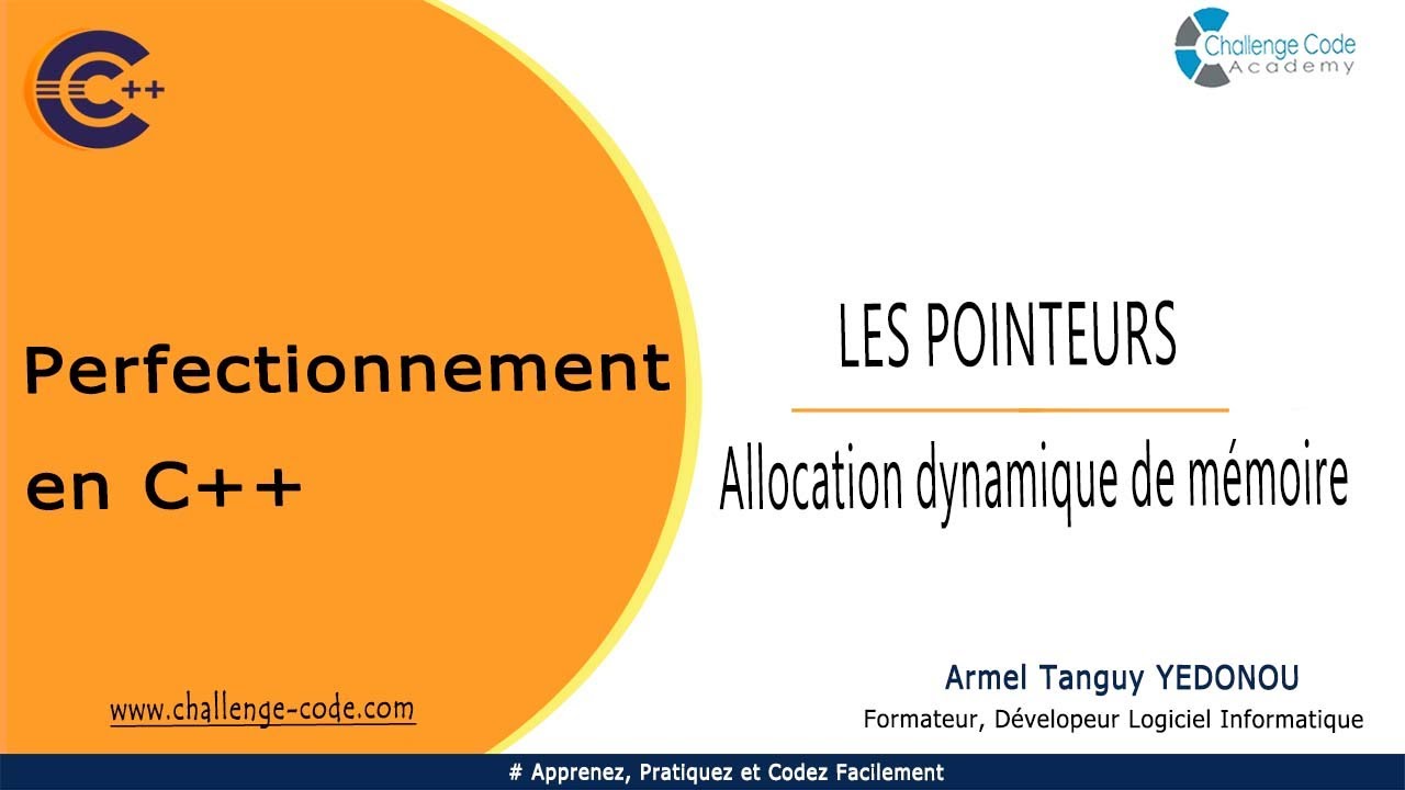 #3 Les Pointeurs | Allocation dynamique de mémoire - YouTube