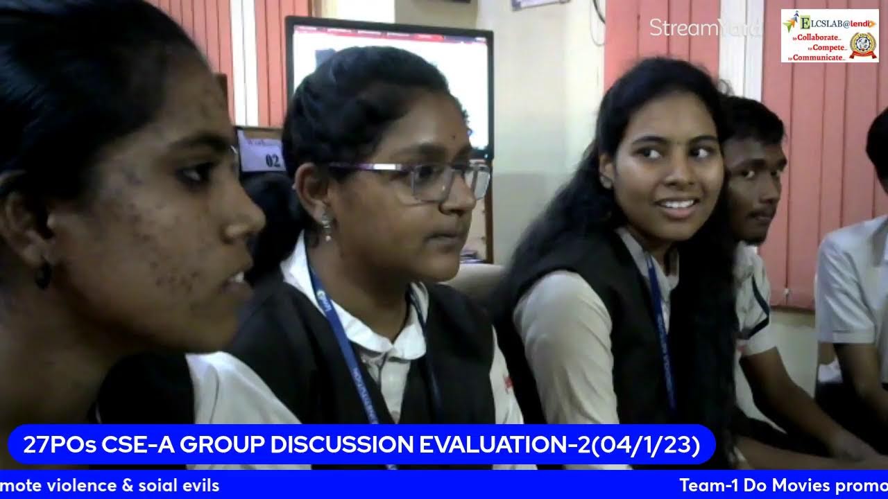 27POs CSE-A GROUP DISCUSSION EVALUATION-2(04/1/23) - YouTube