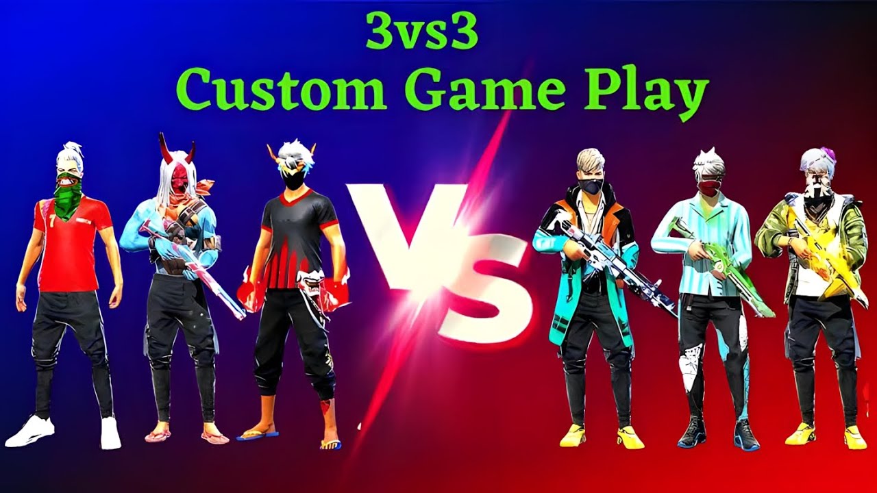 3vs3 custam game play only headshot 💯📲 ️ mobile player poco m4 pro ...