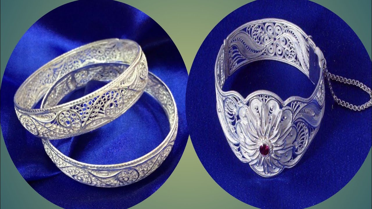 Latest silver daily wear fancy bangles designs || silver bangles ...
