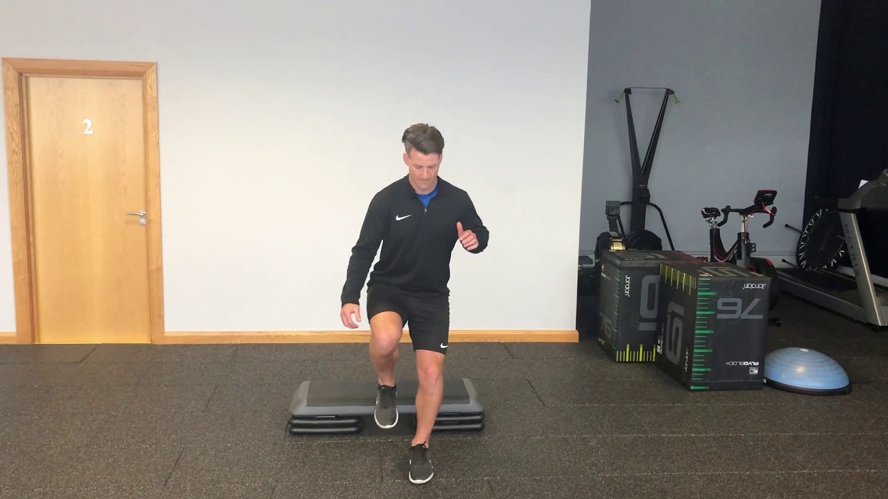 Single Leg Drop Jump Land - YouTube