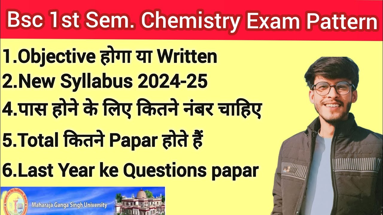 Bsc 1st Semester Chemistry Exam Pattern|| Bsc Chemistry Syllabus Unit ...