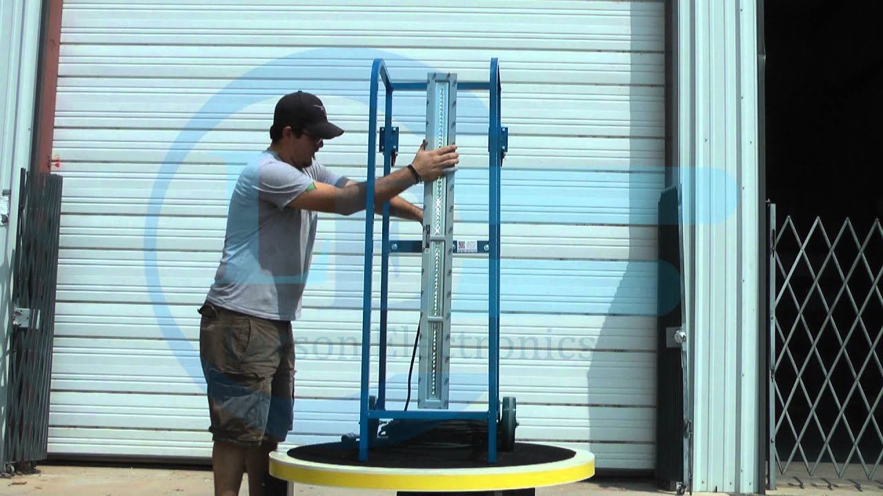 Explosion Proof Low Profile LED Light on Dolly Cart with Wheels ...