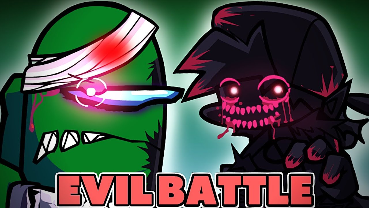 FRIDAY NIGHT FUNKIN' mod EVIL Boyfriend VS green Impostor (V4 Remake ...