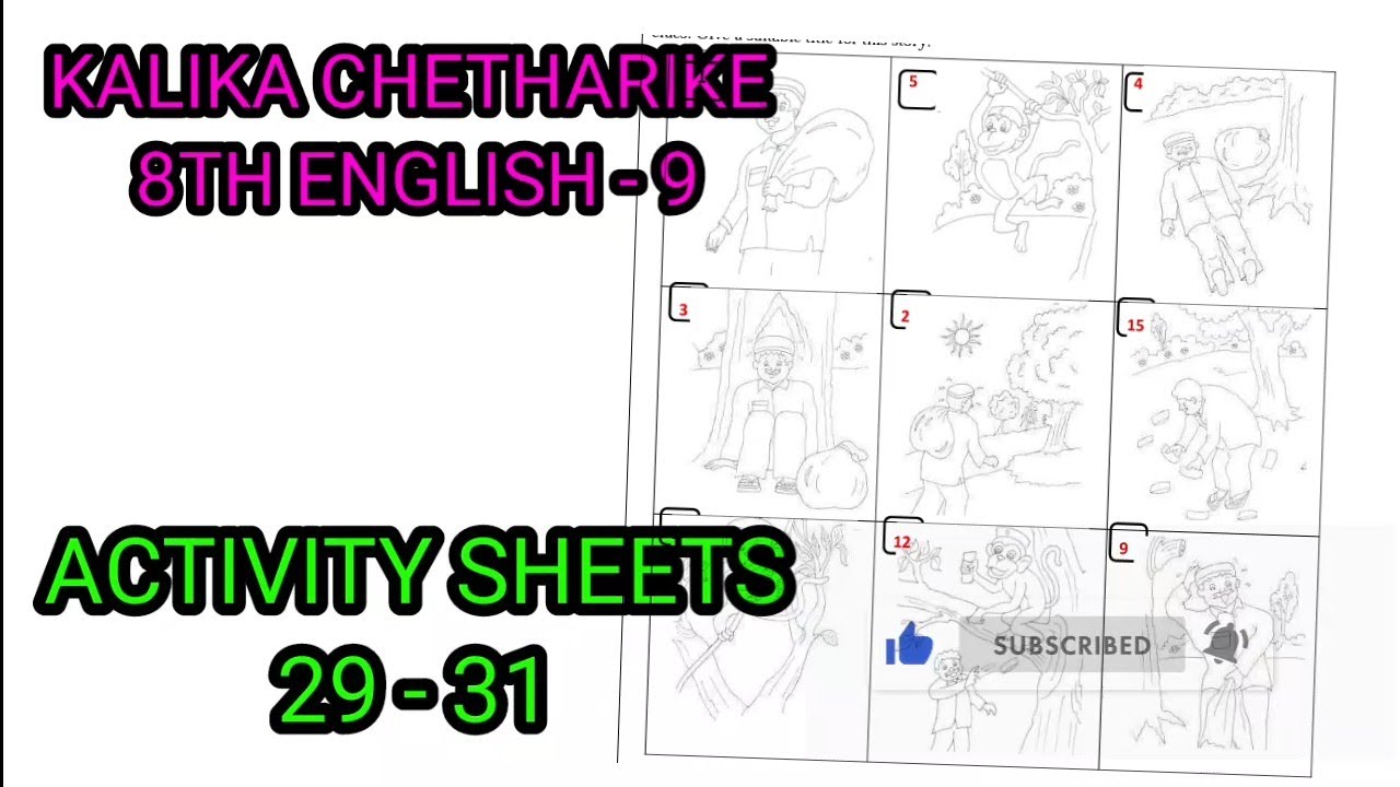 8th English learning activities 29 - 31 | key answers | Kalika ...