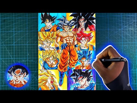 How to Draw Goku All Transformation😱 [ Dragonball ] - YouTube